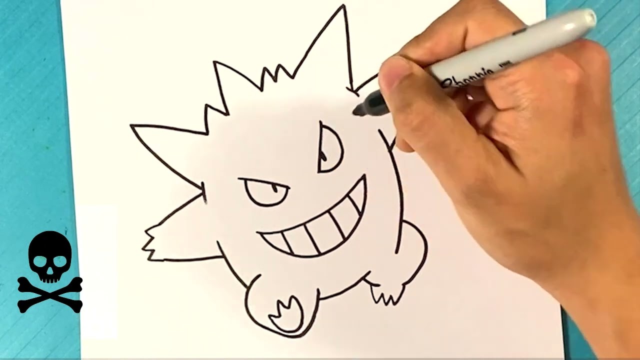 EASY How to Draw POKEMON - Gengar - YouTube
