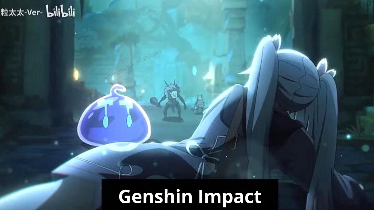 Anime battle aesthetics | Genshin Impact Fight Scene Vs Slime ...