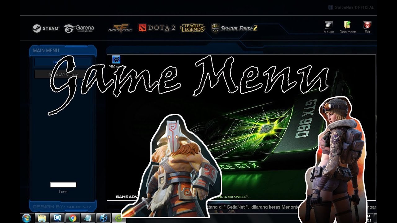 Cara Merubah Game Menu Gacape dengan menggunakan Game Menu SaldeNOV ...