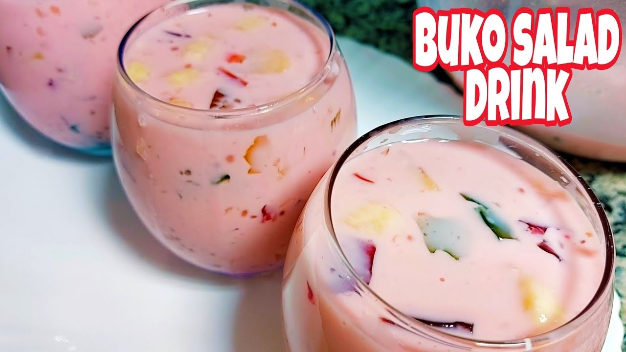 Buko salad | buko(coconut) salad drinks | tapioca drinks recipe | Sago ...