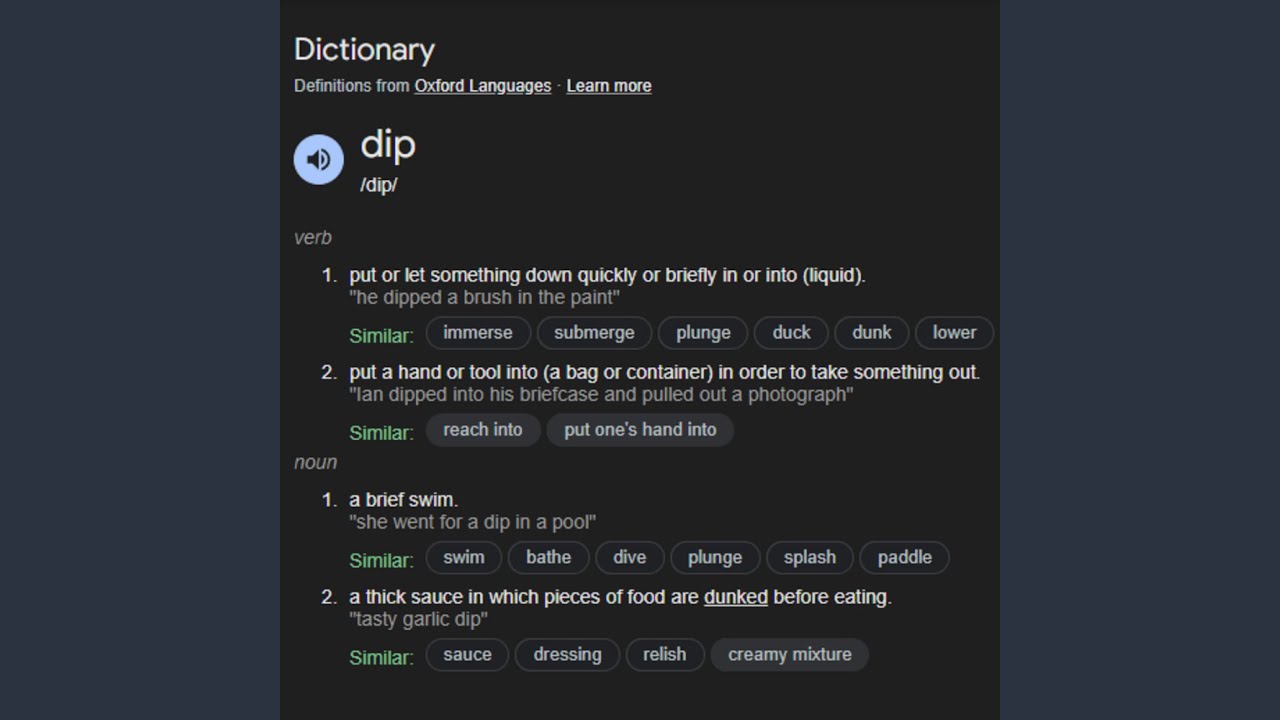Dip (Freestyle) - YouTube