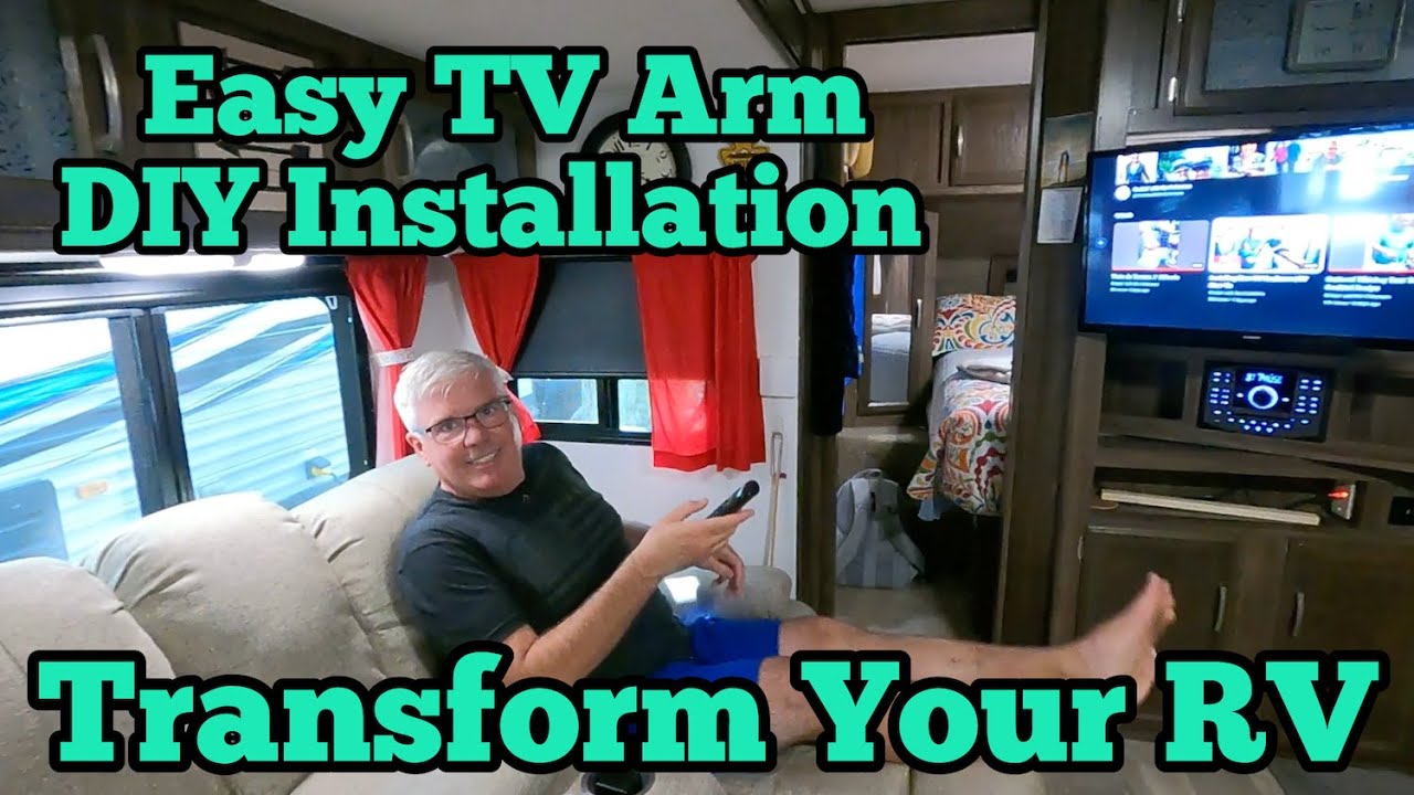RV TV Arm Hack! Easy DIY RV Upgrade - YouTube