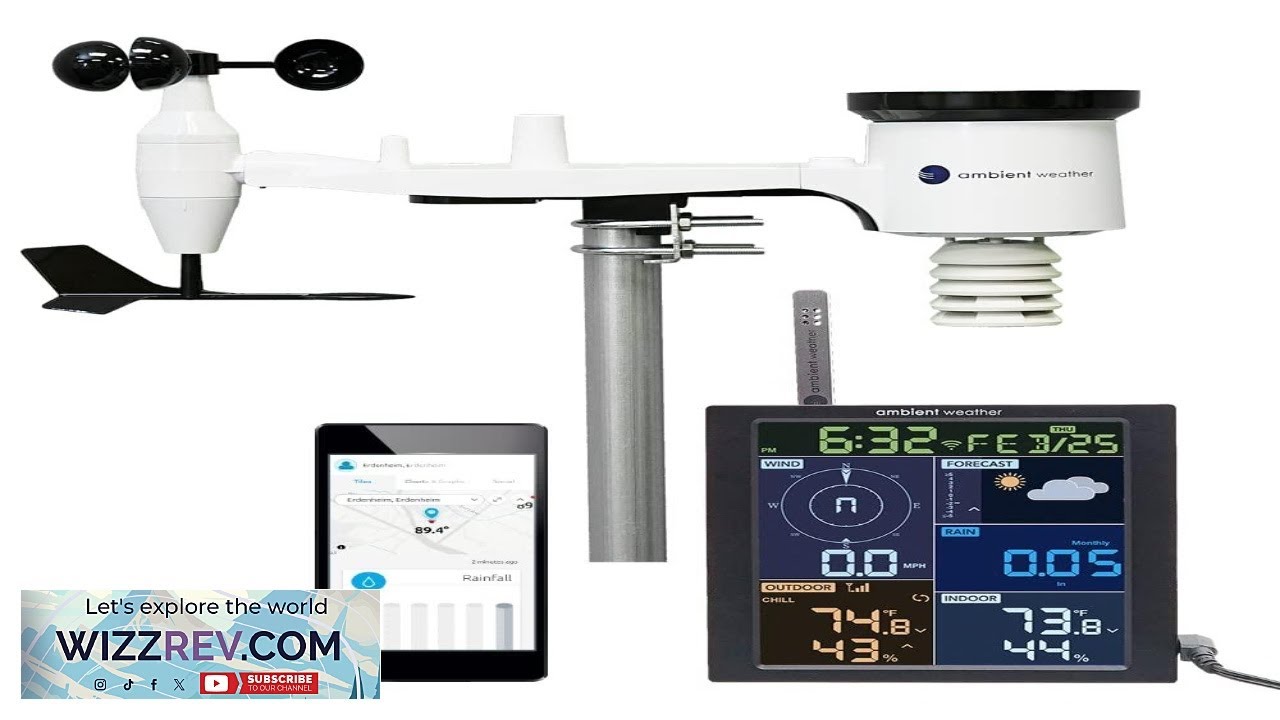Ambient Weather WS-1965 WiFi Weather Station w/Remote Monitoring and ...