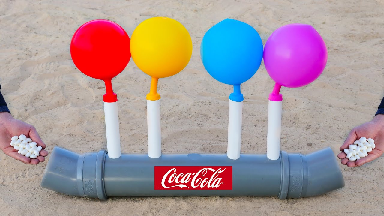 Awesome Reactions with Coca-Cola and Mentos - Volcano Eruption - YouTube