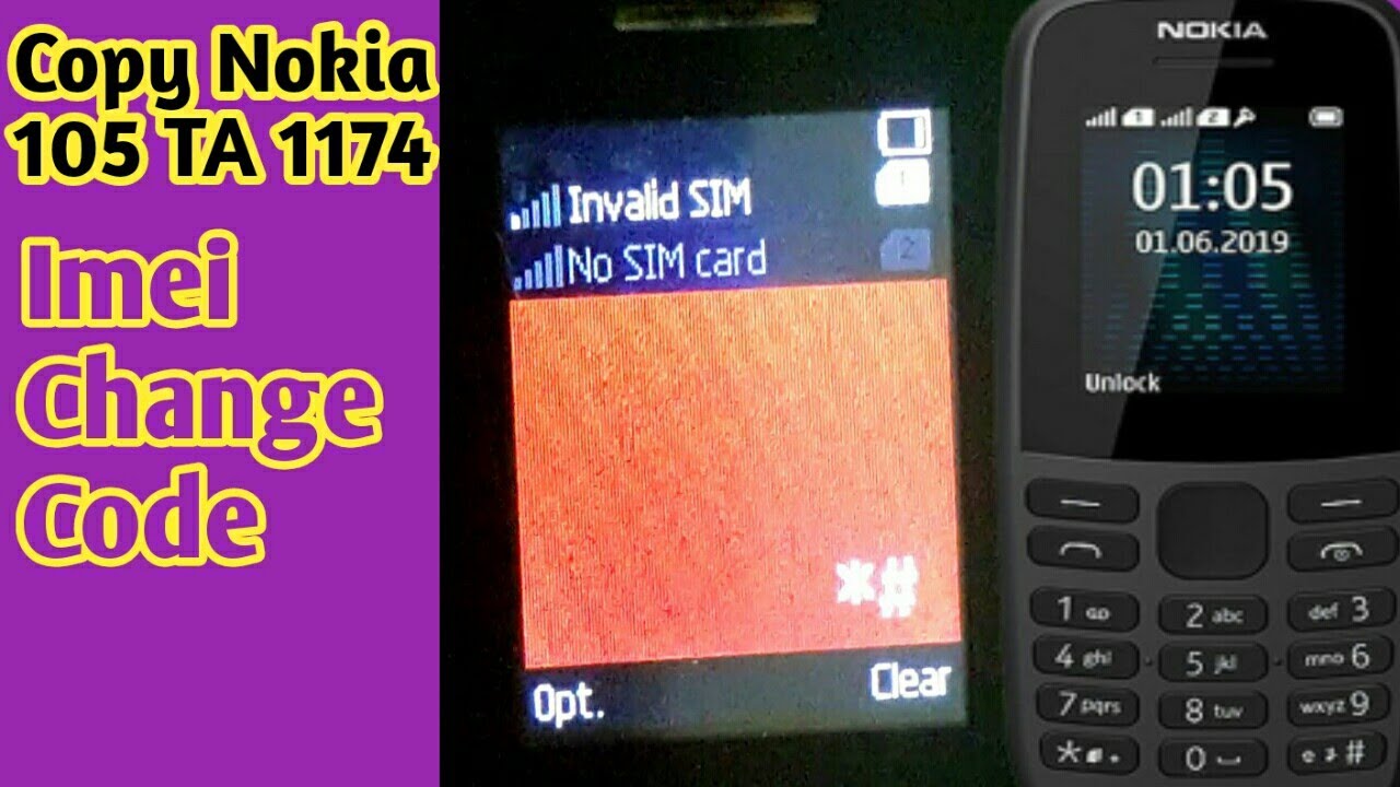 Copy Nokia 105 TA 1174 Imei Change Code Nokia 105 Ta 1174 MTK 6261DA ...