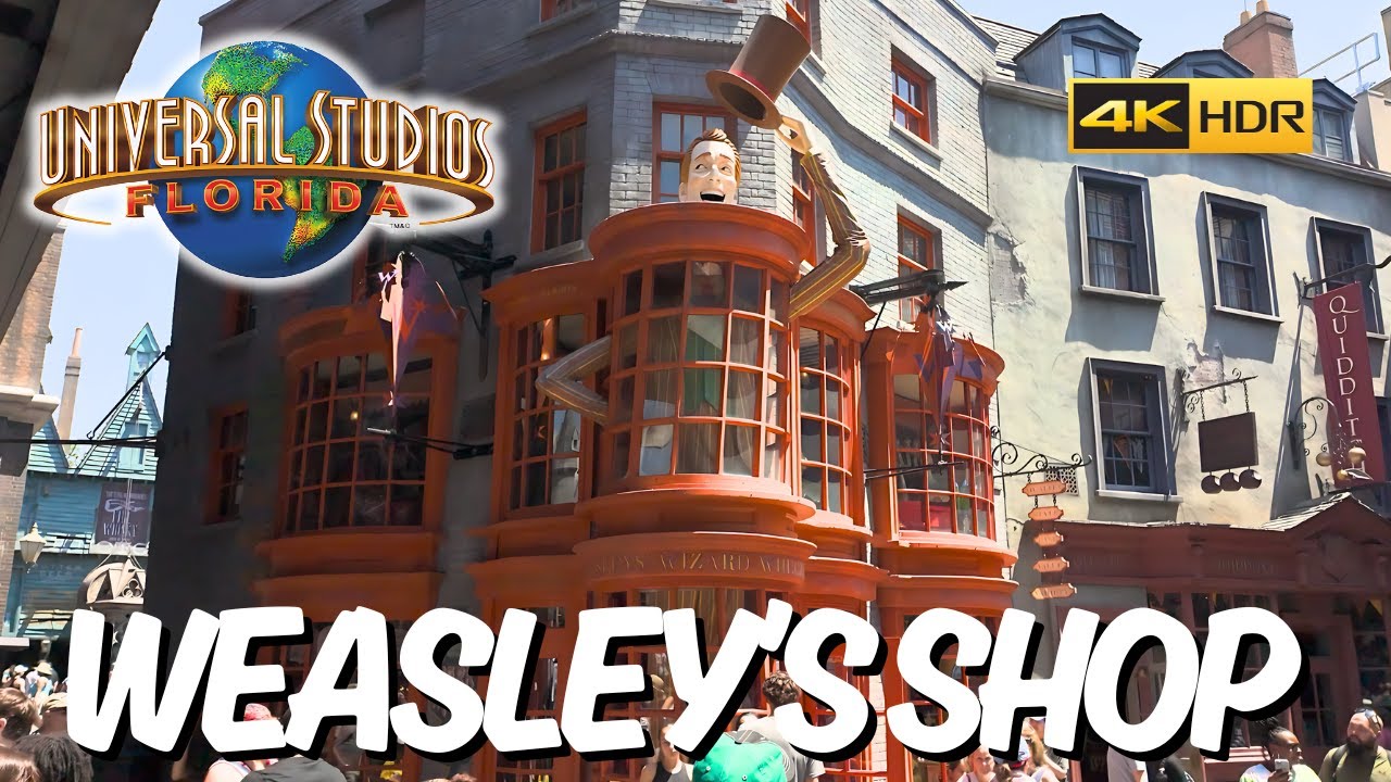 Weasley's Wizard Joke Shop Tour in Universal Studios Florida - YouTube