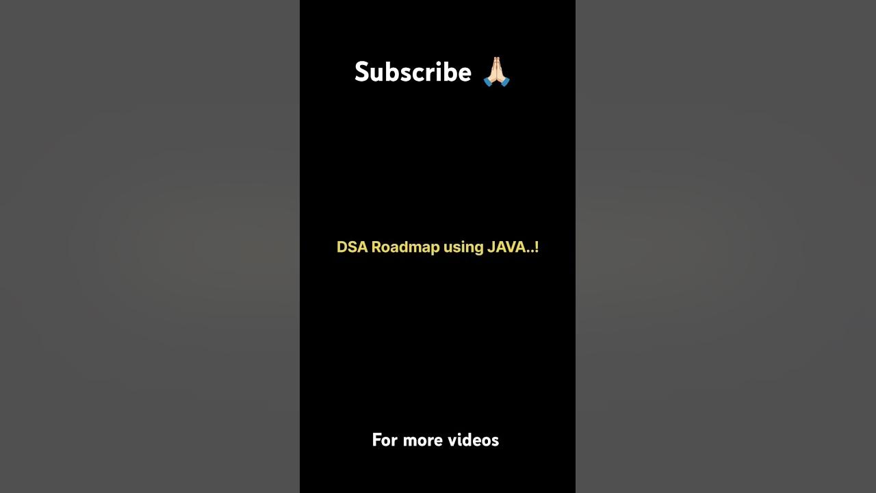 DSA Road Map using Java...#shorts#shortvideo#youtubeshorts#youtube#coding - YouTube