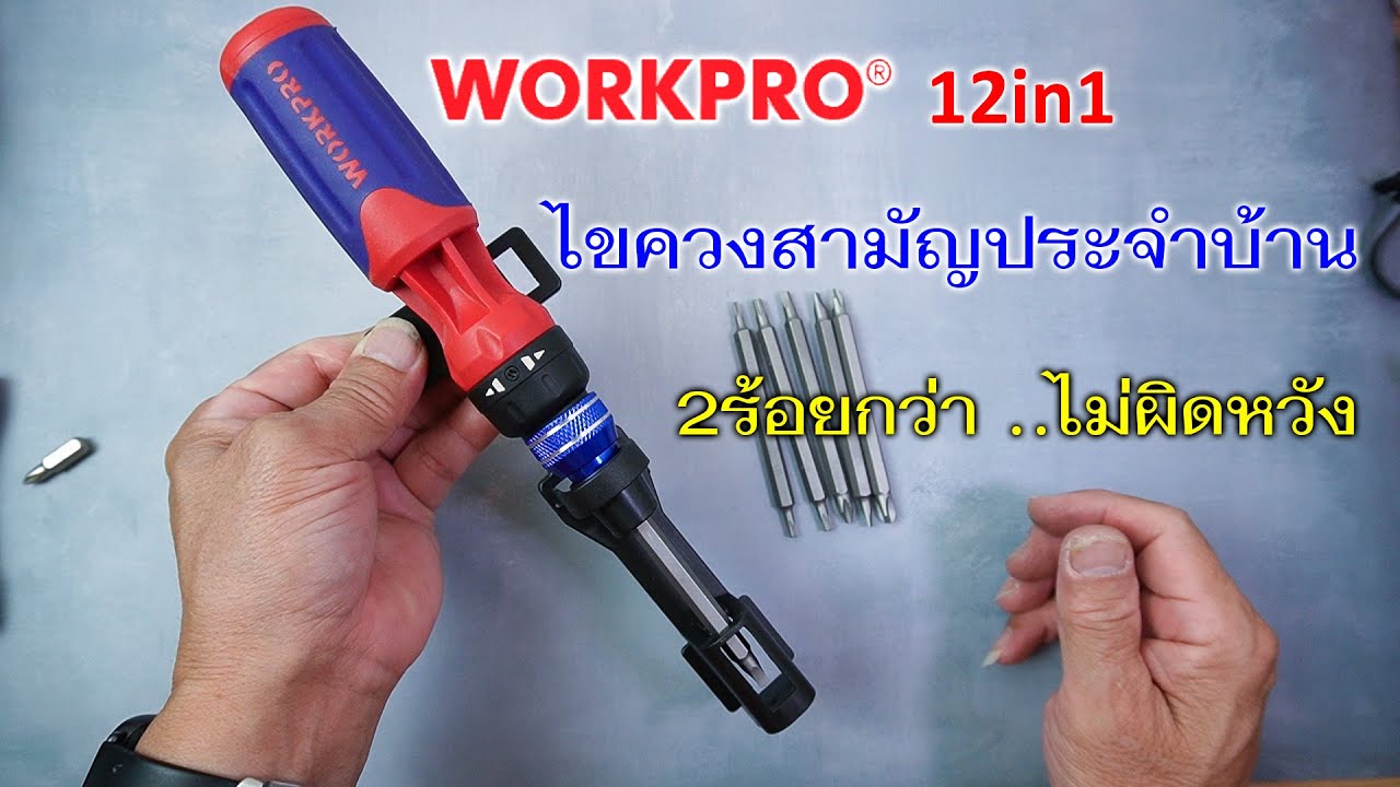 Easy DIY : ไขควง..เครื่องมือสามัญประจำบ้าน Workpro 12in1 สะดวก แข็งแรง สำหรับงานในบ้านทั่วไป ...