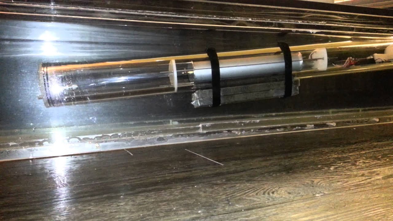 RC Submarine Piston Tanks Test 2 : Is filled with water 800 ml / 26 Sec ...