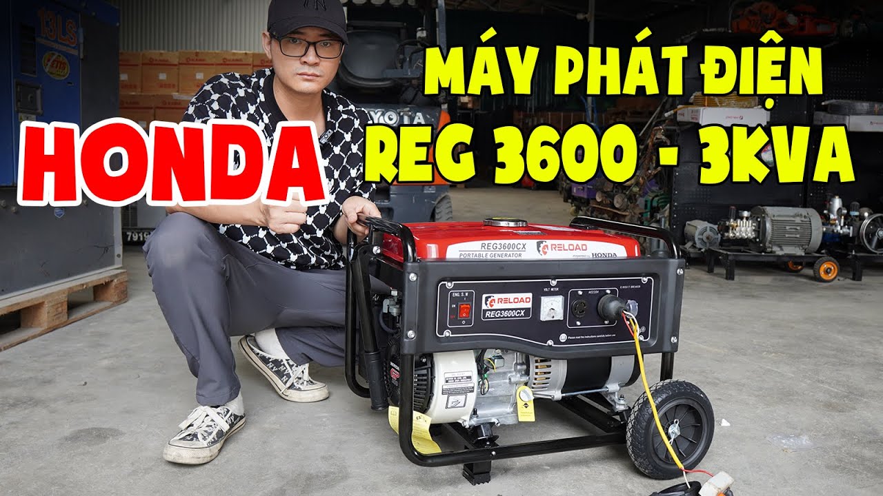 Máy Phát Điện Honda 3Kva RELOAD REG 3600 Tải Cực Khỏe Nuốt Điều Hòa ...