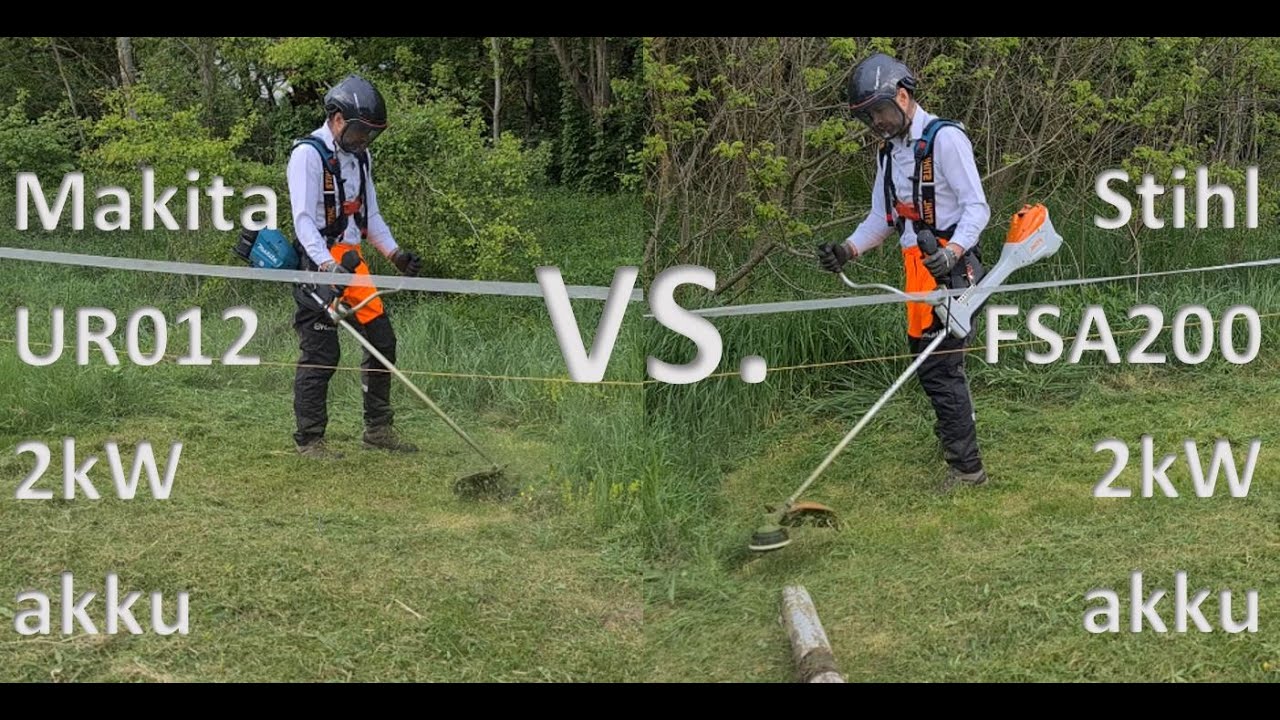 FIGHT #01 - Stihl FSA200 vs. Makita UR012 - YouTube