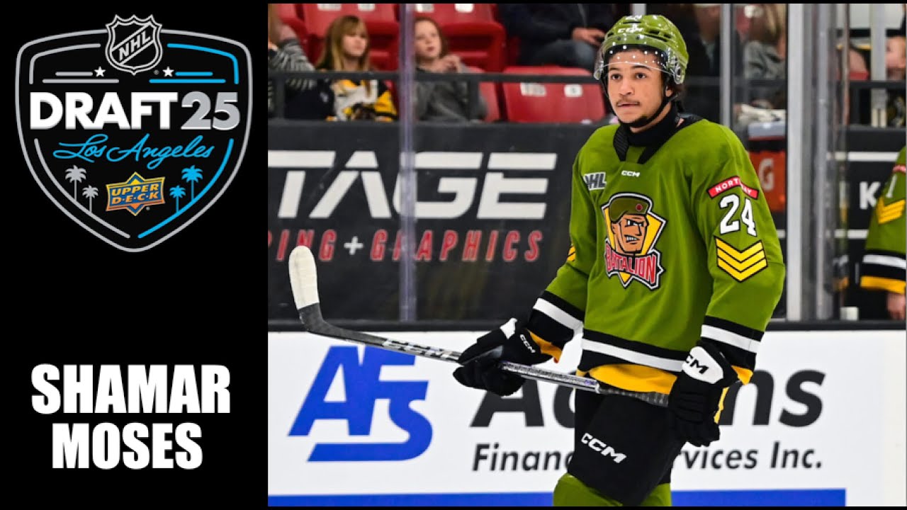 2025 NHL Draft : Shamar Moses - 24-25 Highlights - YouTube