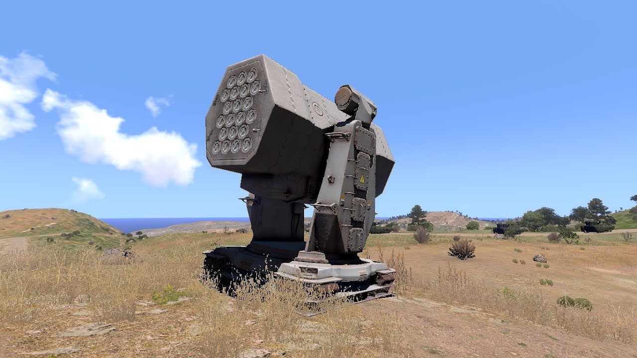 MK-29 destroys air defenses. Arma3 - YouTube