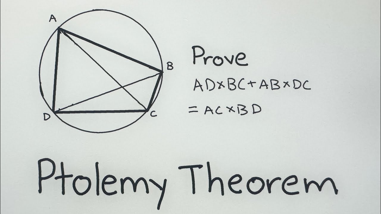 Q111 | Math Theorem Proof | Geometry | Ptolemy Theorem - YouTube