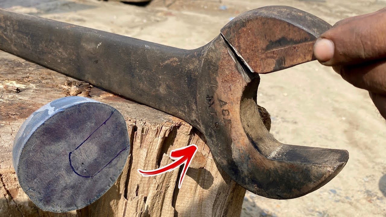 Broken Wrench to Brand New: Making a New Spanner Wrench from Scratch ...