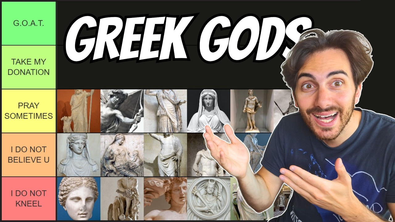I Ranked Every Greek God and Goddess | Mythology Tier List - YouTube