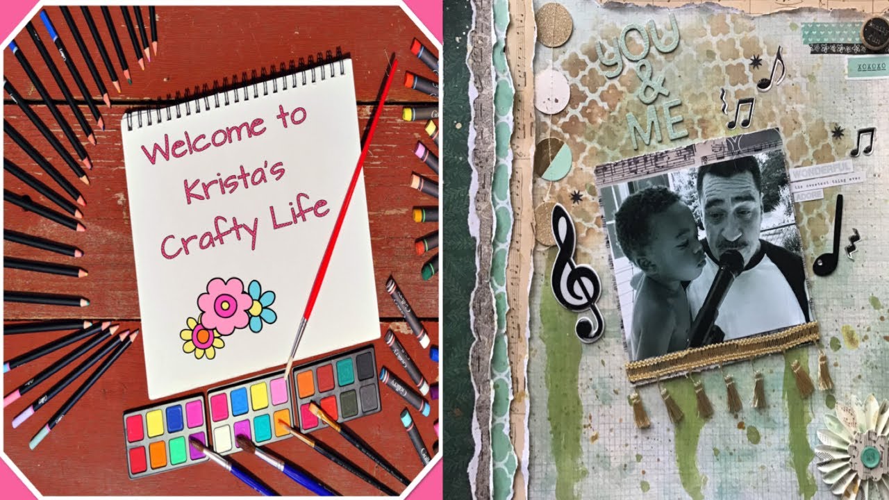 Scrapbooking Process Video “ You And Me” #5 / - YouTube