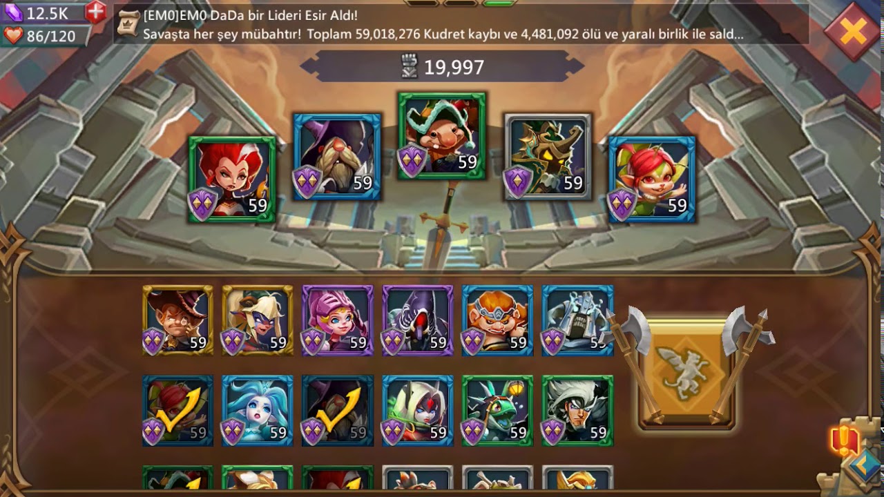 Lords Mobile Günün Canavarları Sv2 hardrox avlıyoruz - YouTube