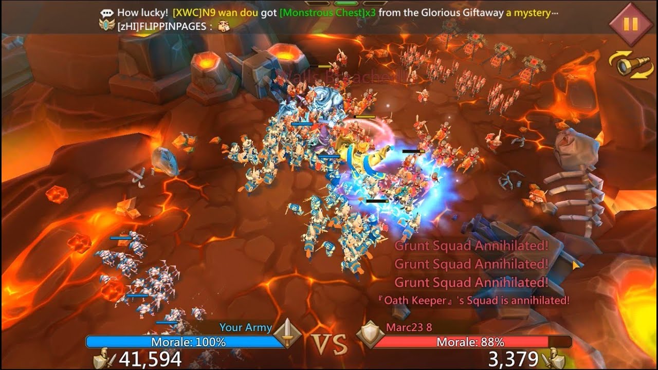 Let's Play LORDS MOBILE KINGDOM WARS DAY 74 ATTACKING 12 CASTLE ...