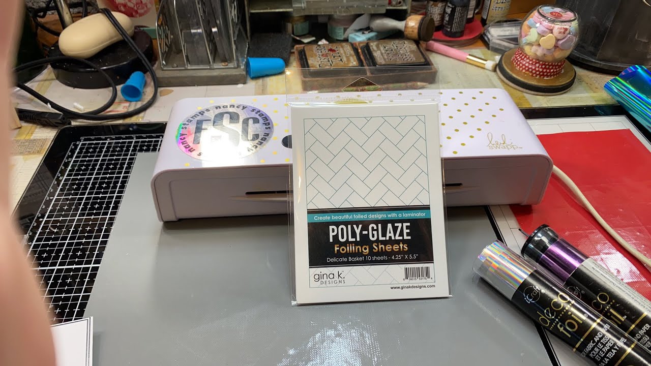 Test and Review the new GinaK Poly-Glaze Foiling Sheets - YouTube
