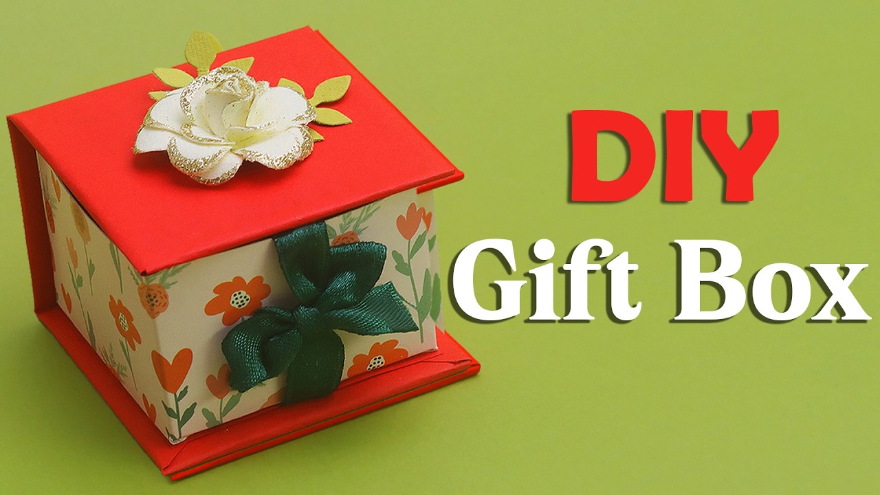How to Make Gift Box | Paper Craft | Gift Ideas | Cardboard Gift Box ...