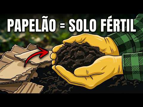 Como Transformar PAPELÃO em Ouro Negro para as Plantas em & Dias