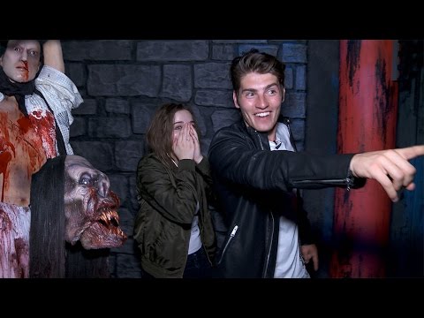 Gregg Sulkin & Joey King's Knott's Scary Farm Nightmare