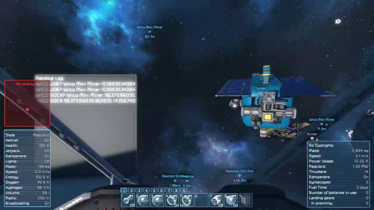 Wico Auto Dock Request from base ship (WIP) - YouTube