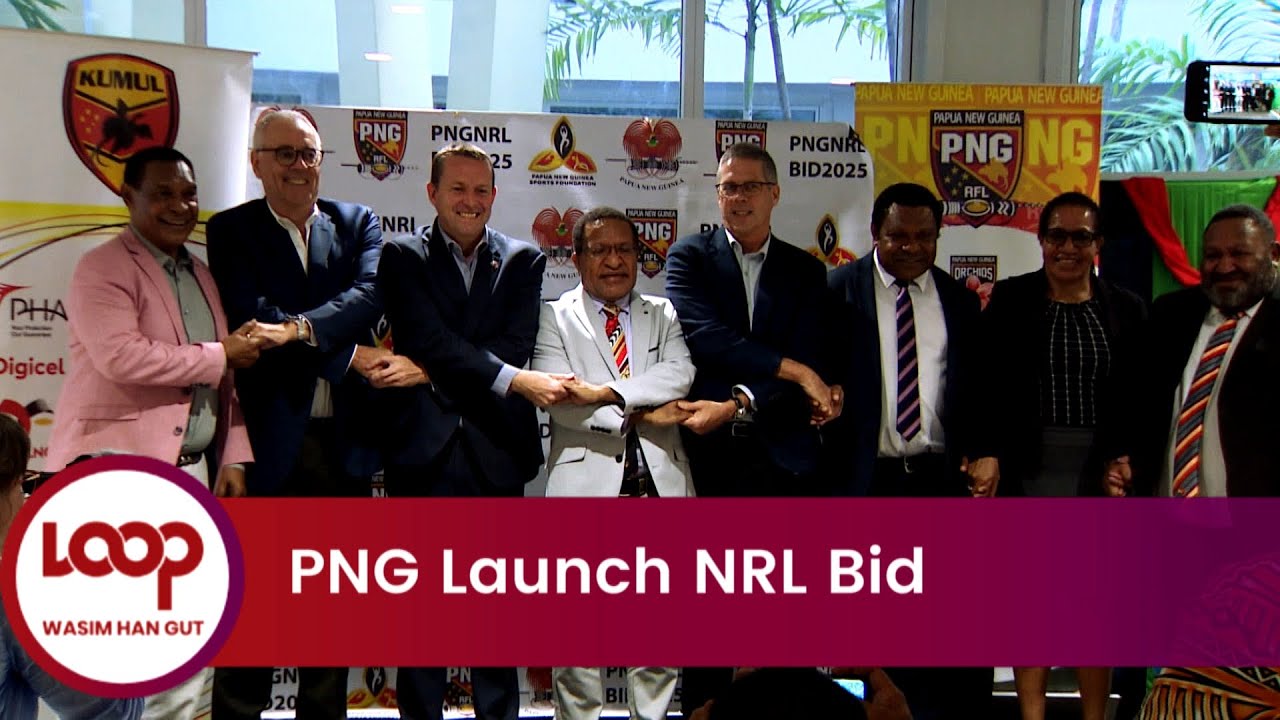 PNG Launch NRL Bid - YouTube