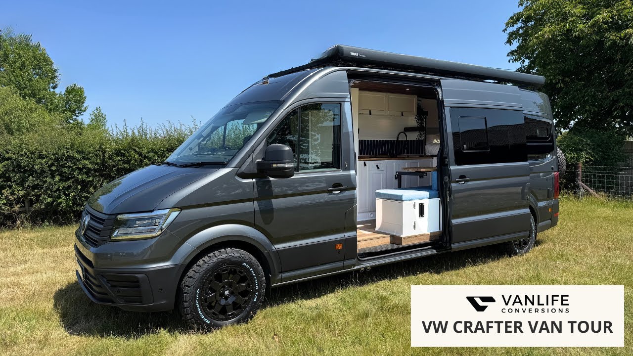 Van Tour | LWB VW Crafter Campervan Conversion | Off-grid with huge ...