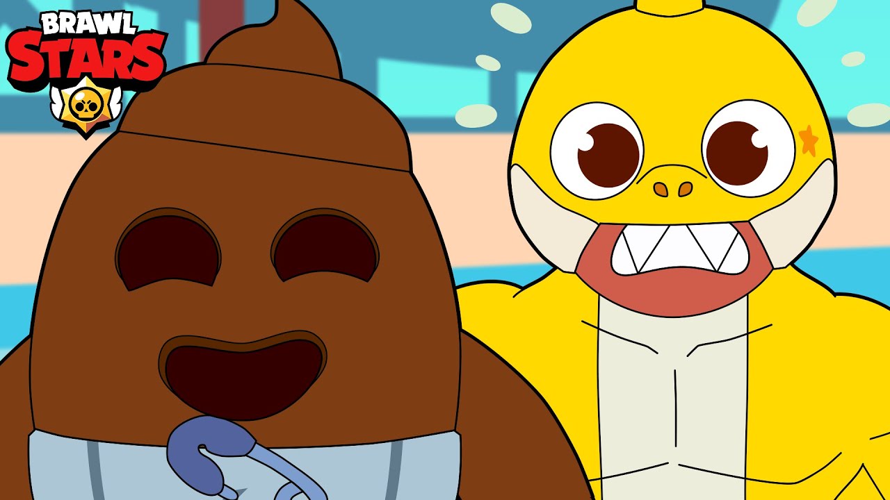 POOP SPIKE & EL BABY SHARK - Brawl Stars Animation Compilation - YouTube