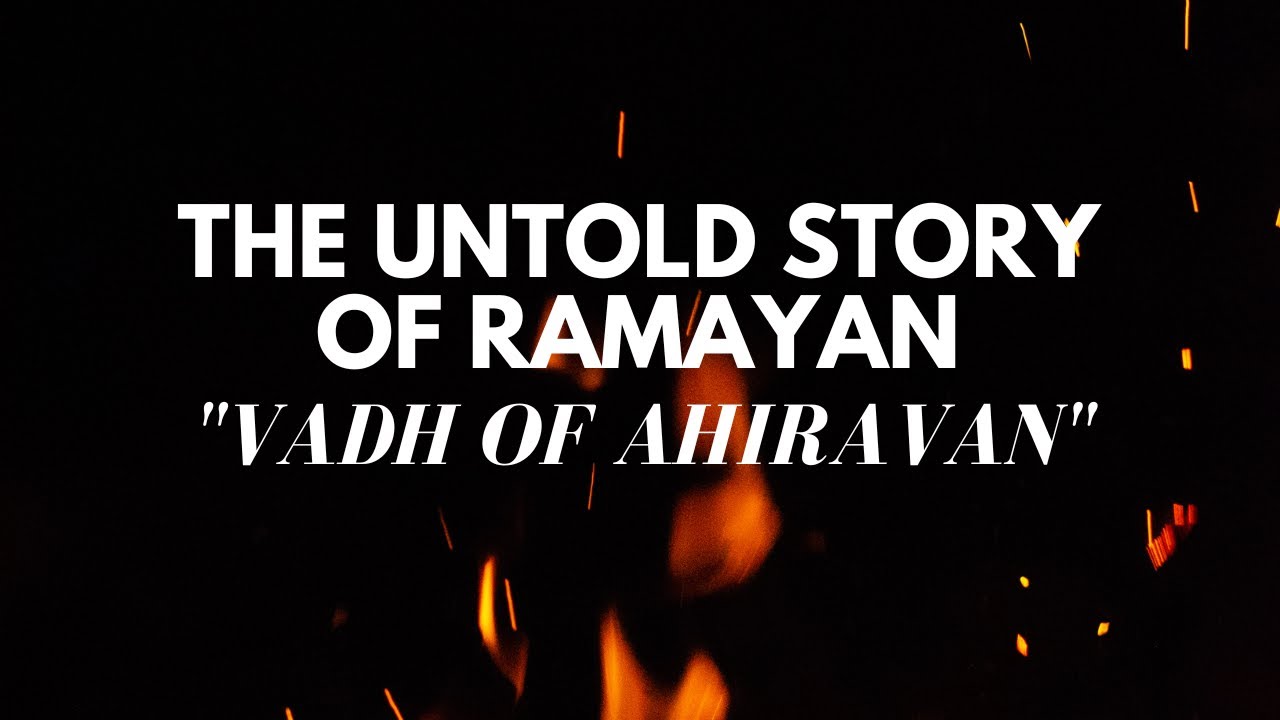 #VADH OF #AHIRAVAN || #HANUMAN JI DUARA || RAMAYAN #pandit_deepak ...