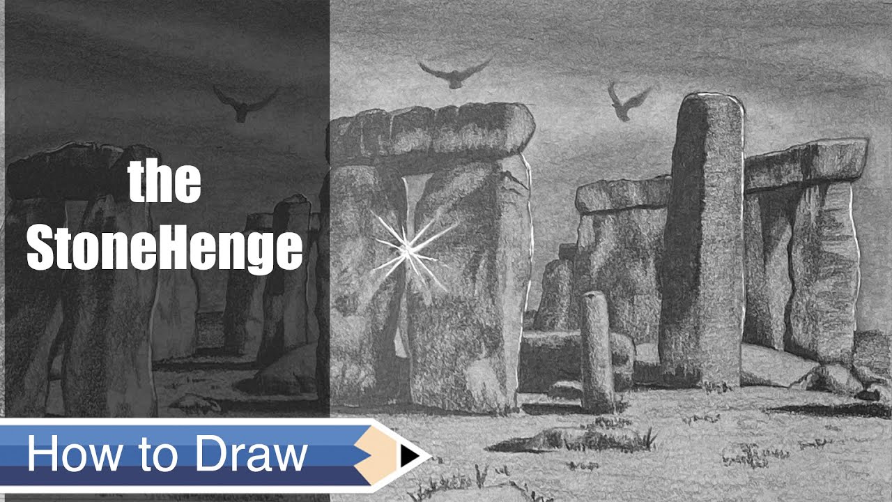 How to Draw the Stonehenge - YouTube
