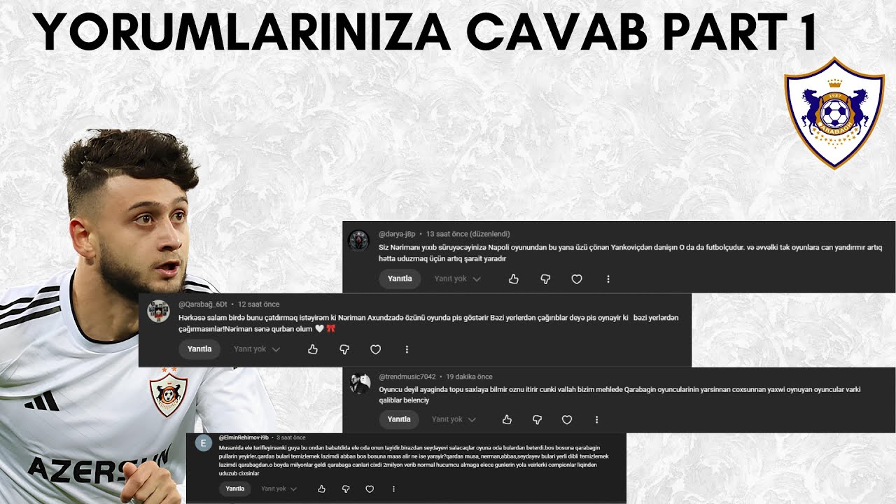 YORUMLARINIZA CAVAB PART 1 - YouTube