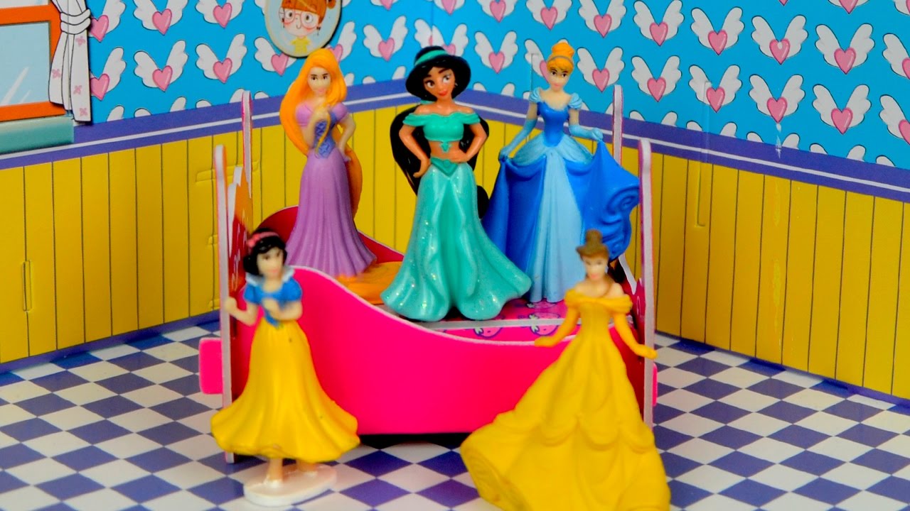 Five Little Princess Jumping on the Bed Frozen Elsa TOP Nursery Rhymes ...