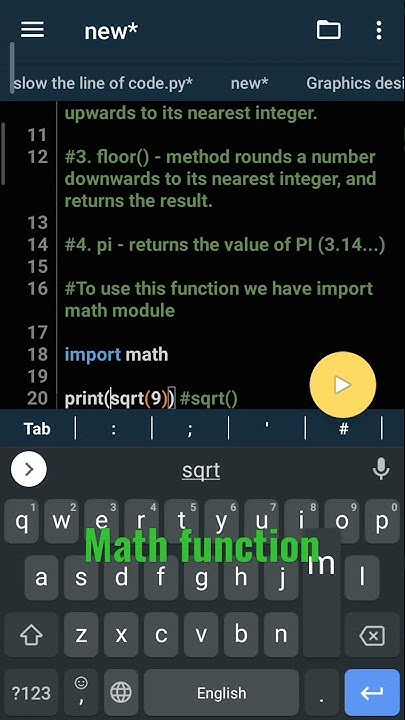 Python math module | ceil(), floor(), sqrt() function and math.pi in ...