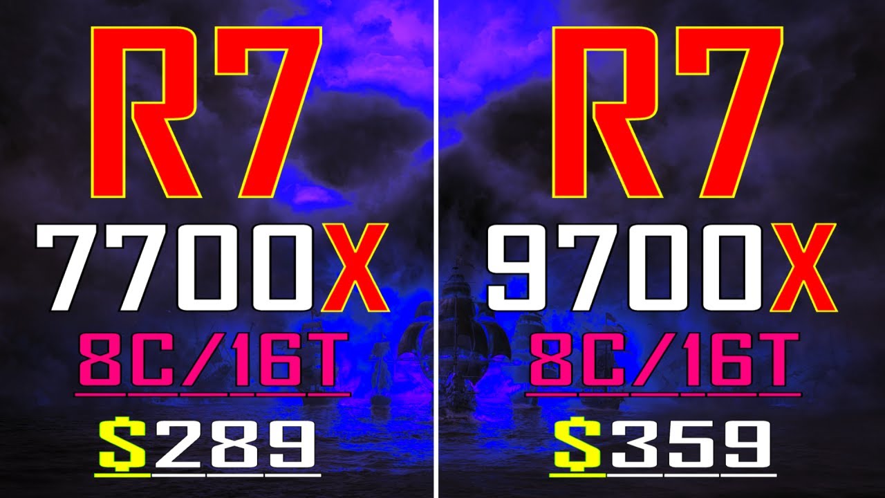 RYZEN 7 7700X vs RYZEN 7 9700X || PC GAMES TEST || - YouTube