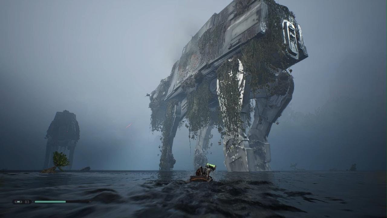 Hijacking An AT-AT Walker On Kasyyyk- STAR WARS Jedi: Fallen Order ...