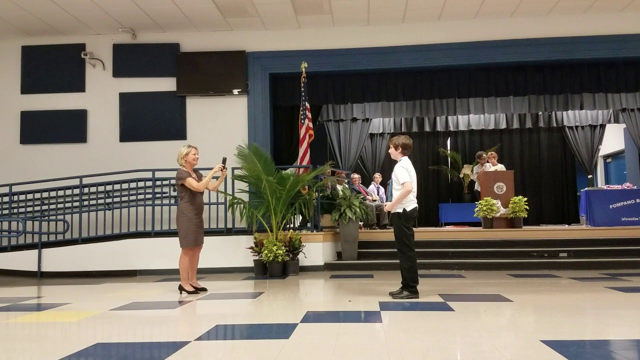 Matthew assistant principal award 6th grade pompano beach middle school ...