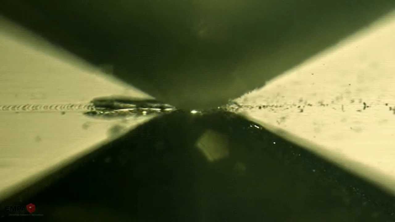 Optical In-Situ Scratch on a Diamond-like Carbon (DLC) Coating - YouTube
