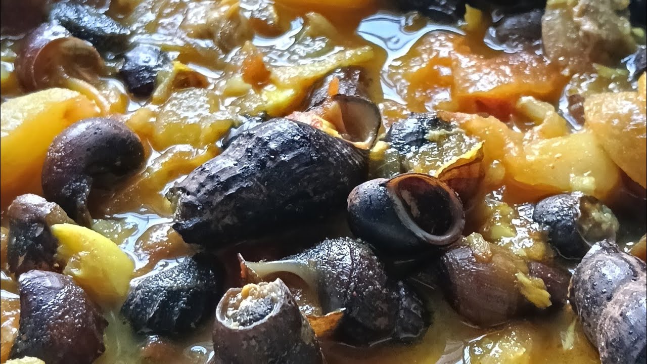 Cooking Snail with potato and tomato | Delicious curry enjoy eating ...