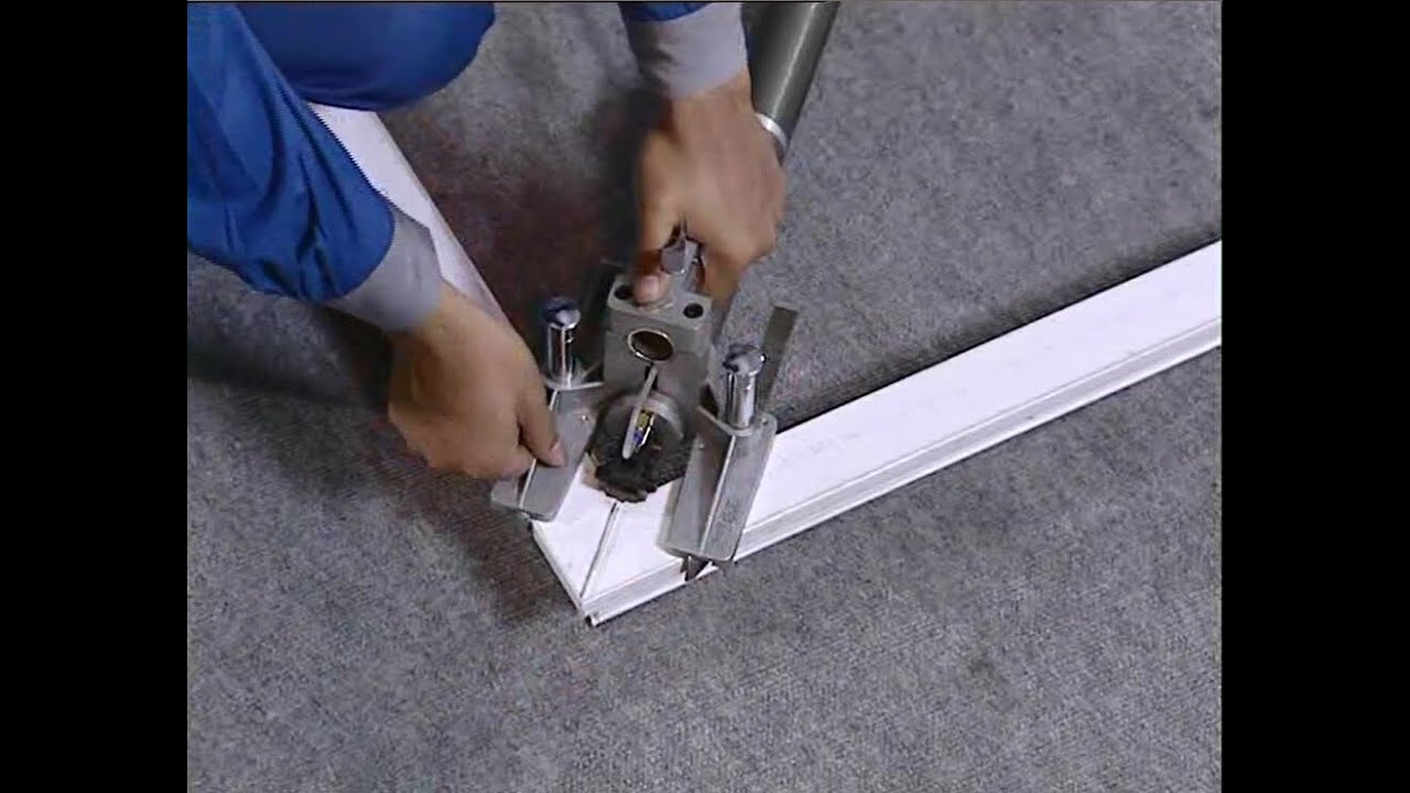 pvc windows machine- single surface portable corner cleaning machine ...