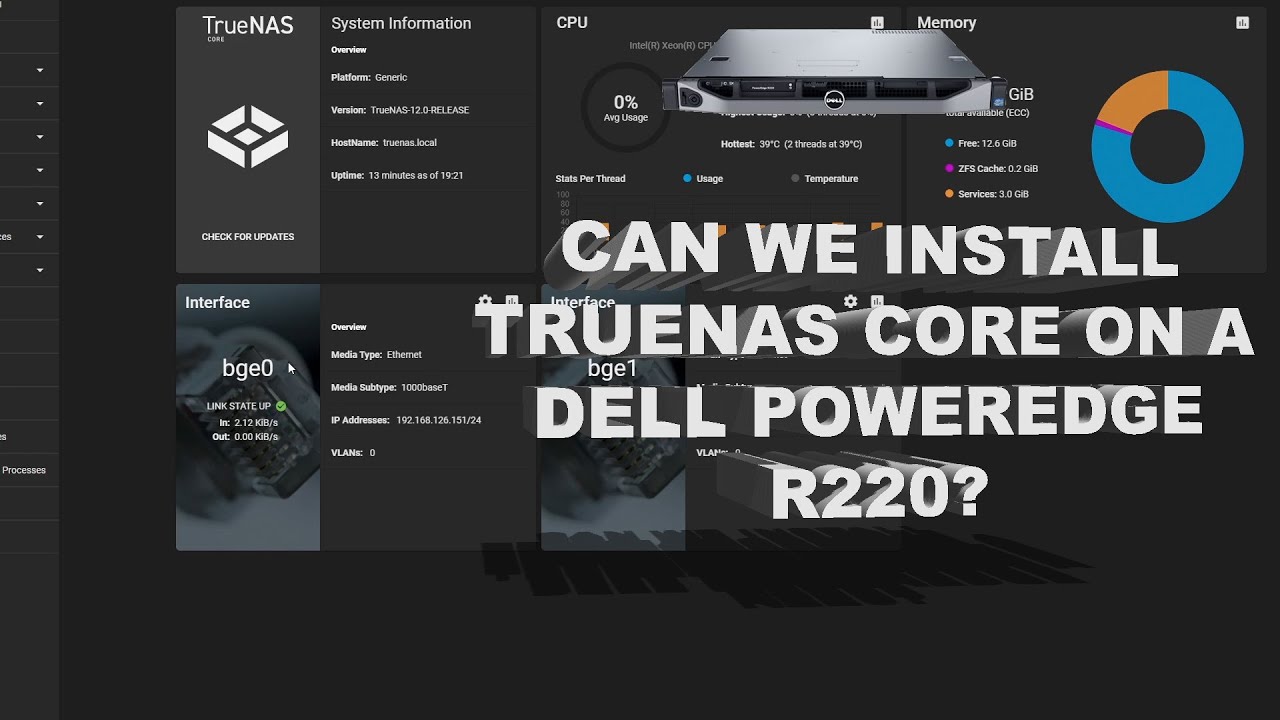 Installing TrueNAS Core on a Dell PowerEdge R220 - YouTube