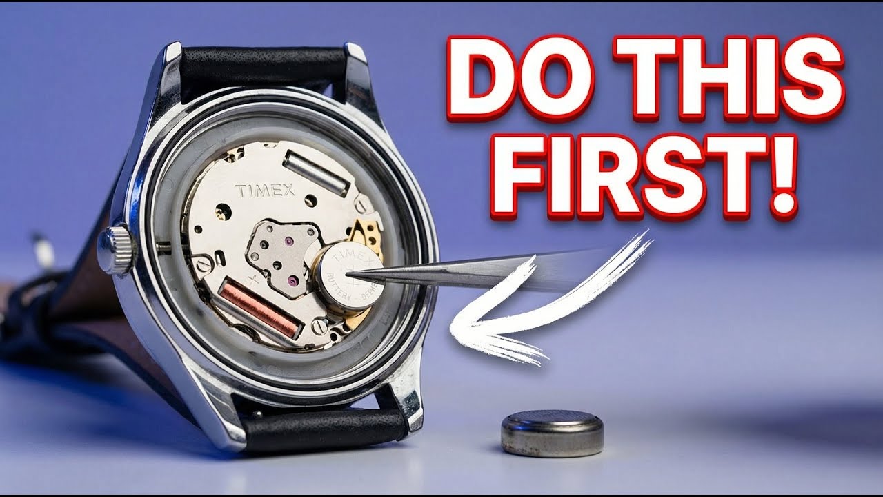 How To Change Timex Watch Battery - YouTube