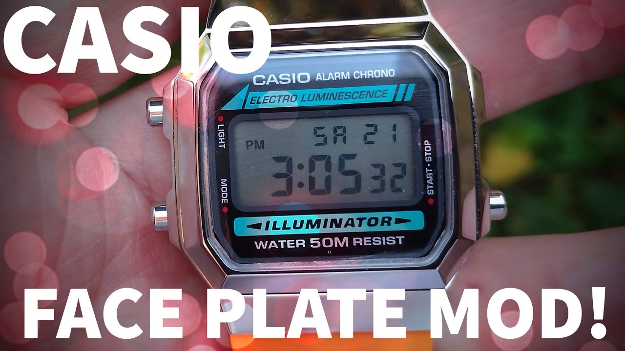 CASIO FACE PLATE MOD! - YouTube