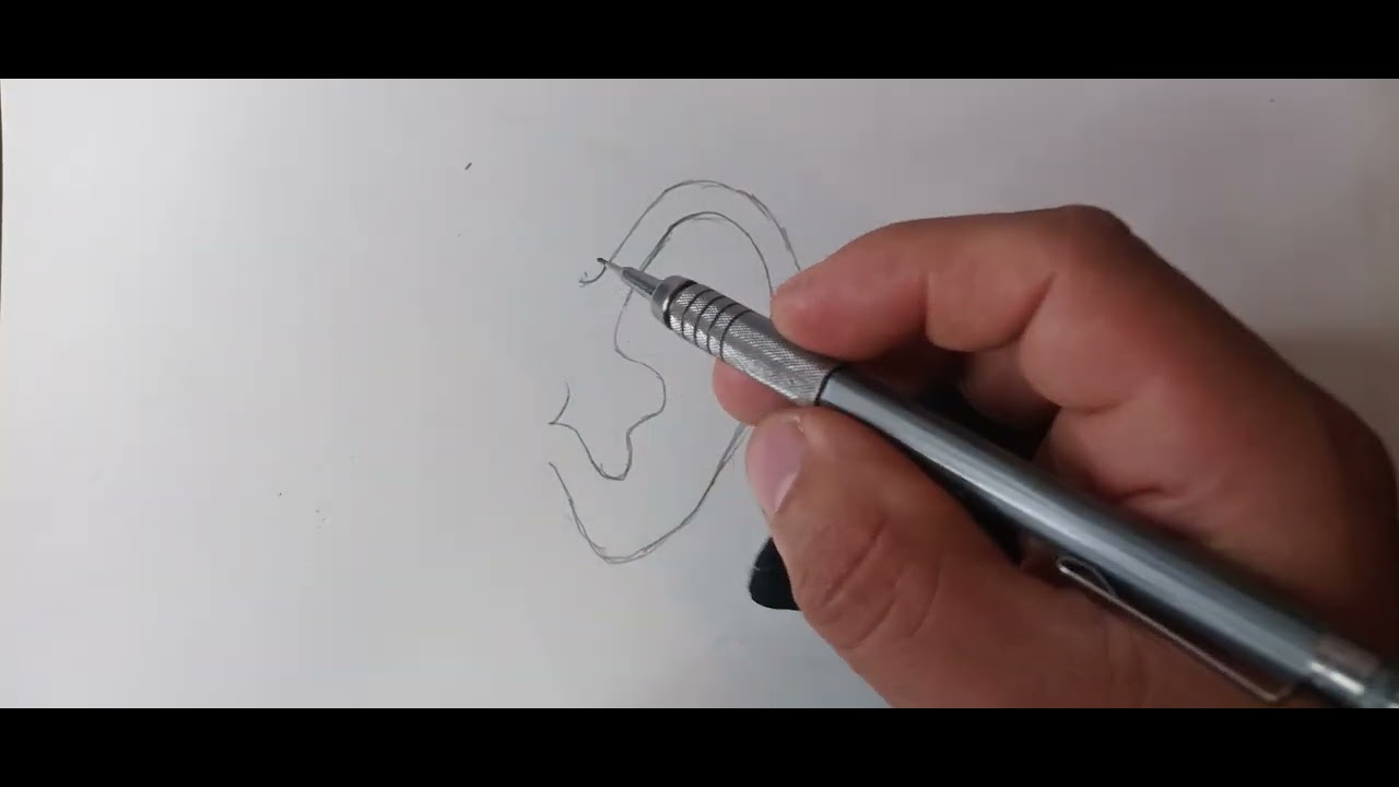 Aprende a dibujar una oreja de una forma simple. - YouTube