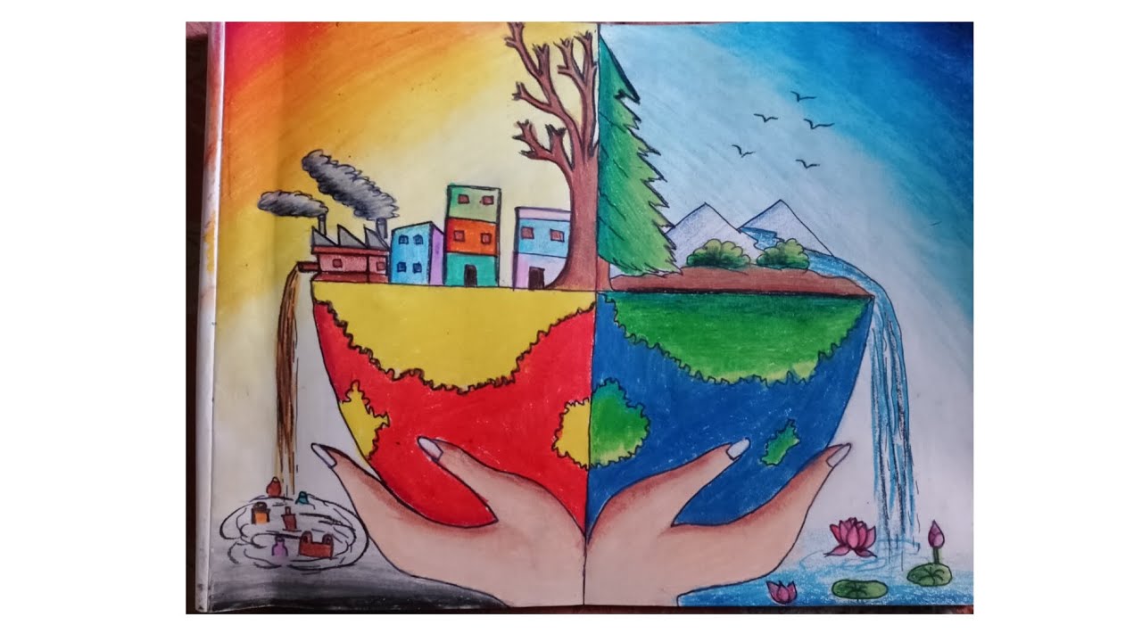 Easy drawing ## paribesh dushon ## - YouTube