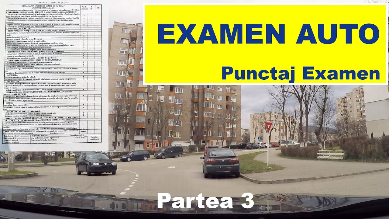 EXAMEN AUTO | Punctajul obtinut la Examenul Auto - YouTube