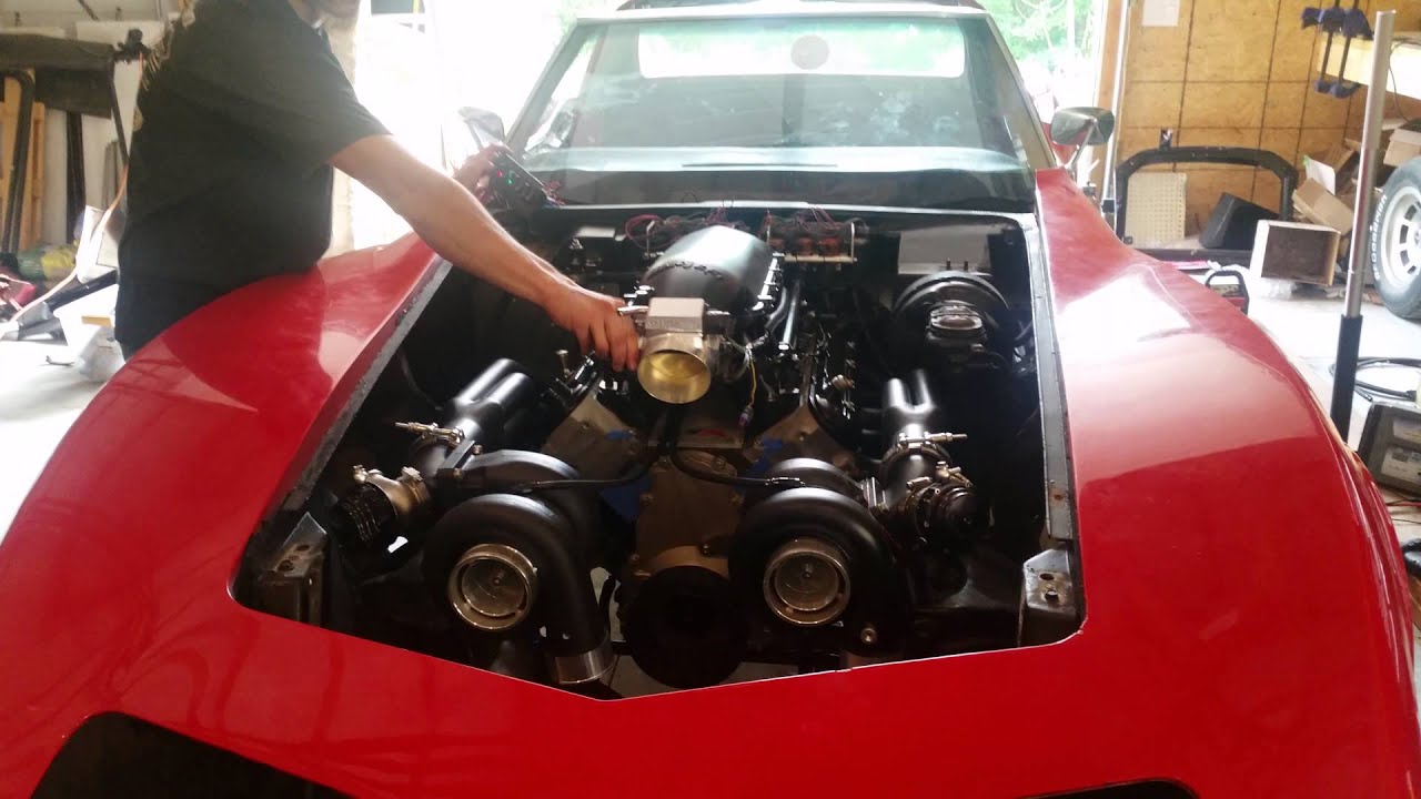 Twin turbo LSx 76 corvette - YouTube