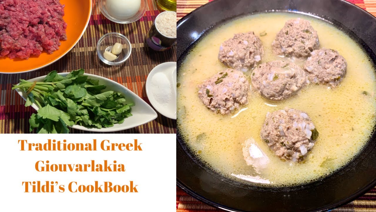 "Giouvarlakia"- Traditional Greek Meatballs Soup! | Παραδοσιακή συνταγή ...